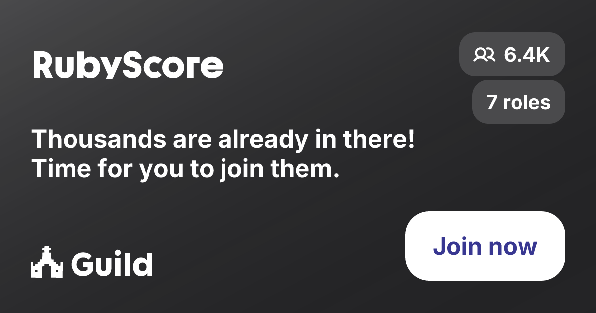 RubyScore | Guild
